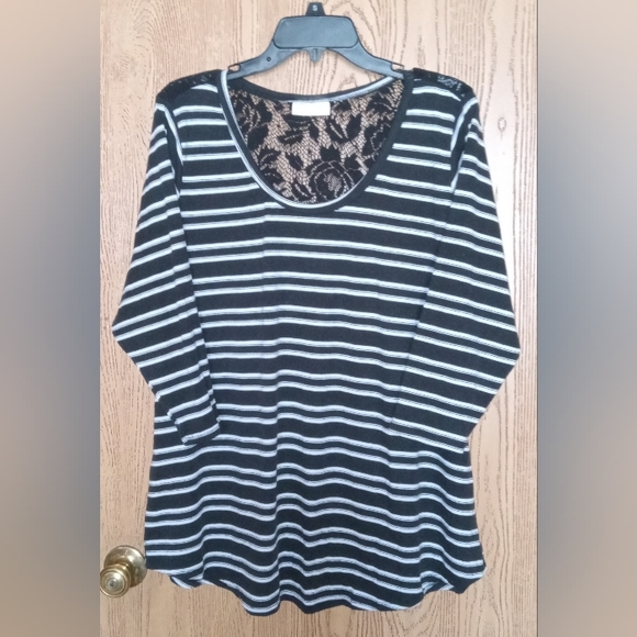 Bobbie Brooks | Tops | Lacy Back Pullover | Poshmark